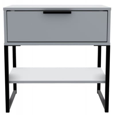Diego Grey 1 Drawer Bedside Table: Stylish and Functional Nightstand ...